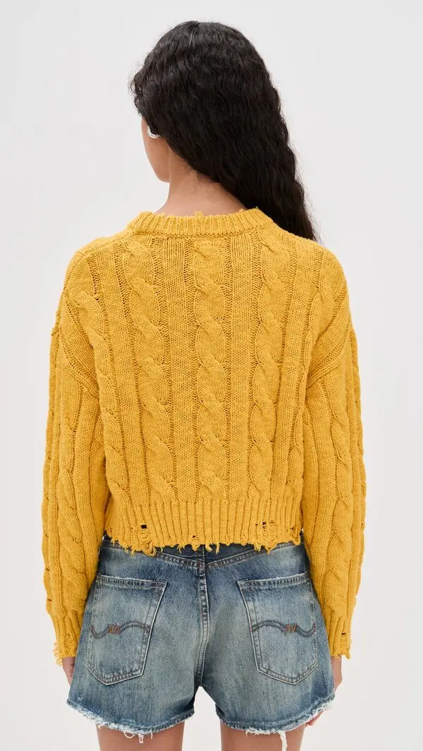 Denimist Boxy Cable Knit Sweater
