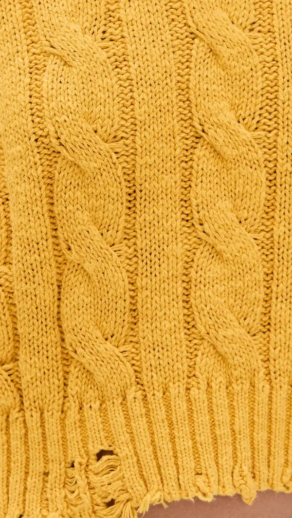 Denimist Boxy Cable Knit Sweater