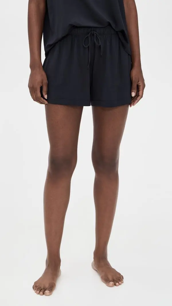 Eberjey Relaxed Jersey Shorts - Black