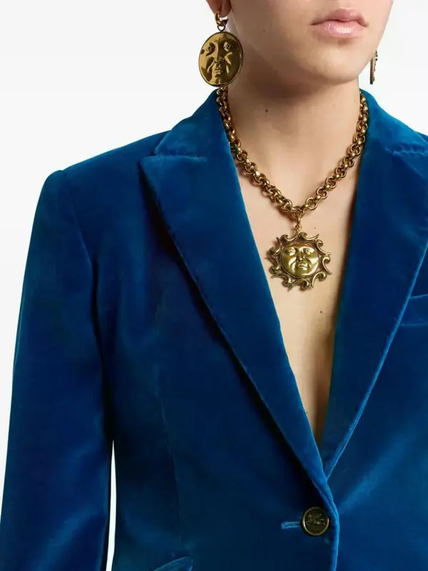 Etro Single-breasted Velvet Blazer