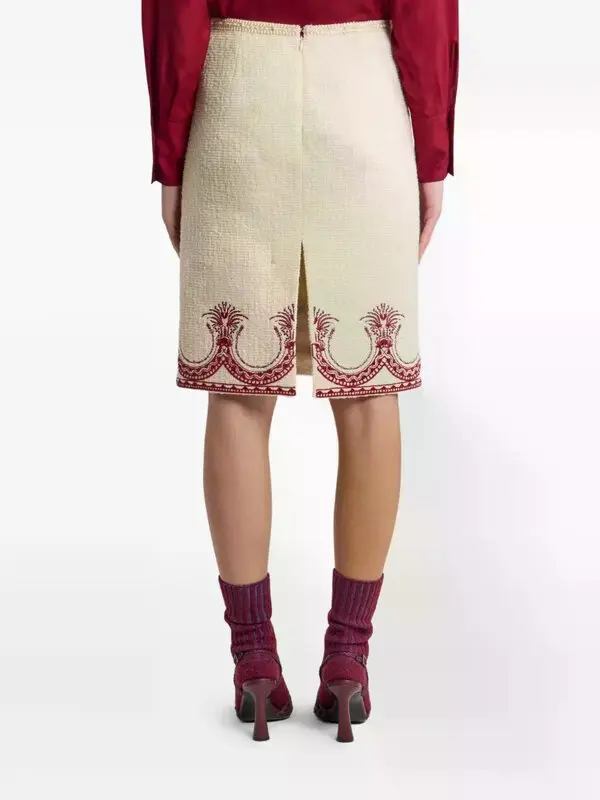 Etro Bouclé Pencil Skirt