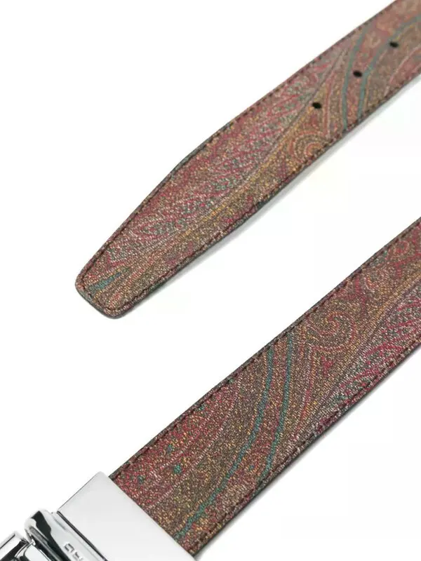 Etro Paisley-print Leather Belt