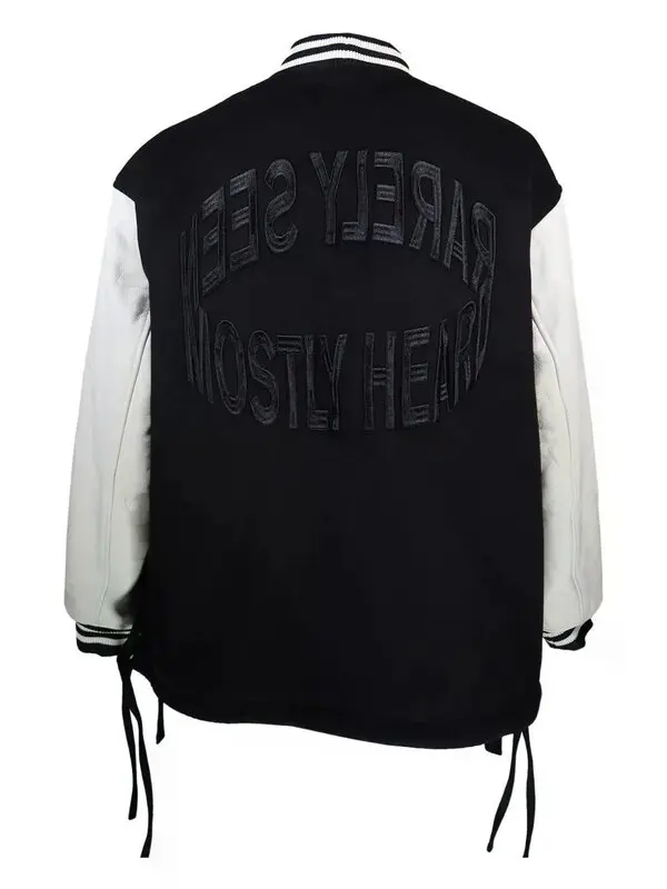 MOSTLY HEARD RARELY SEEN Logo-embroidered Varsity Jacket