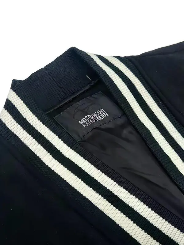 MOSTLY HEARD RARELY SEEN Logo-embroidered Varsity Jacket