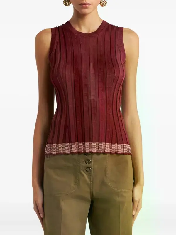 Etro Ribbed Sleeveless Top