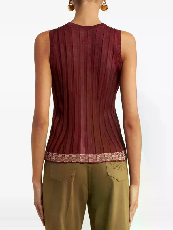 Etro Ribbed Sleeveless Top