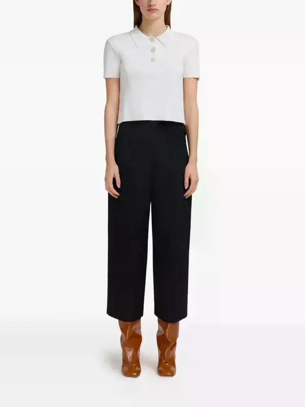 Marni Virgin-wool High-waisted Trousers