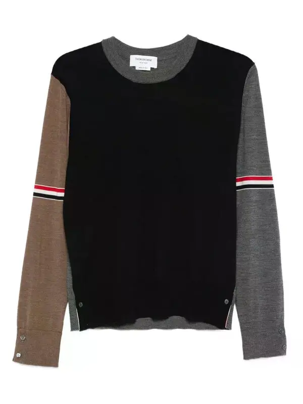 Thom Browne Paneled Wool Sweater