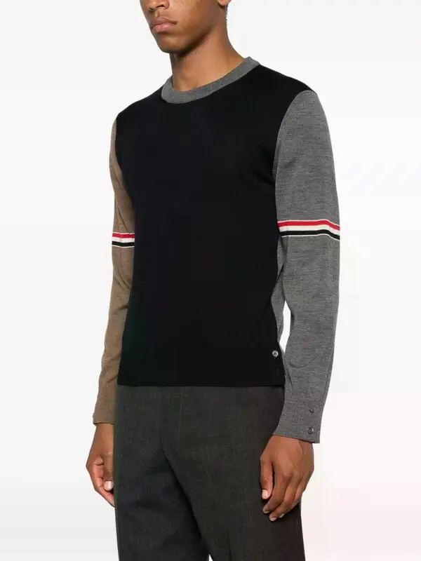 Thom Browne Paneled Wool Sweater