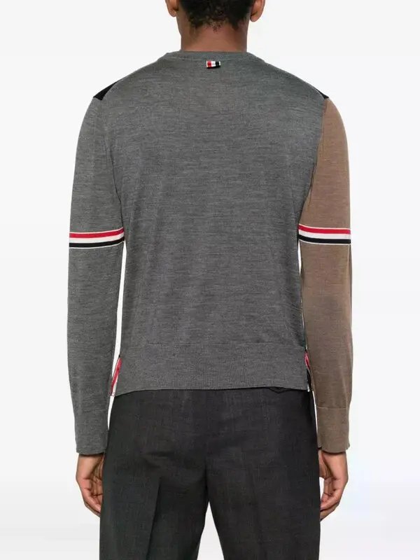 Thom Browne Paneled Wool Sweater