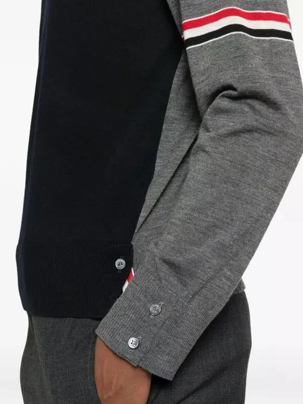 Thom Browne Paneled Wool Sweater