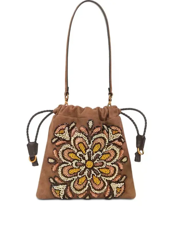 Etro Beaded Embellished Bucket Bag