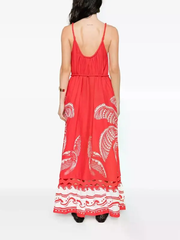 Farm Rio Majestic Coconut Tree Maxi Dress