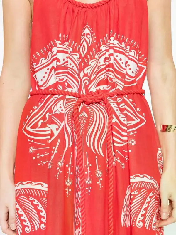Farm Rio Majestic Coconut Tree Maxi Dress