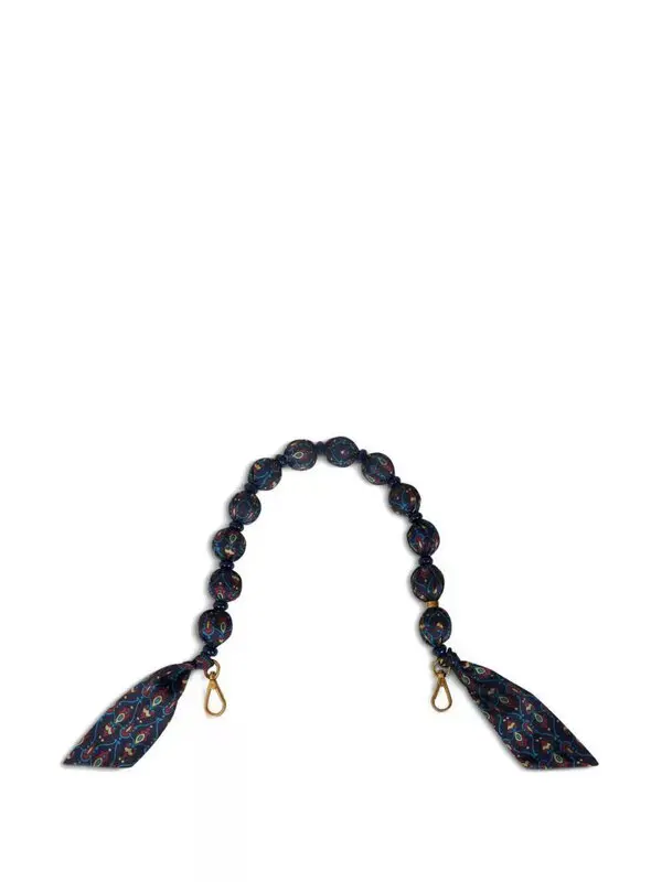 Etro Handle With Embellished Spheres And Fabric Accents