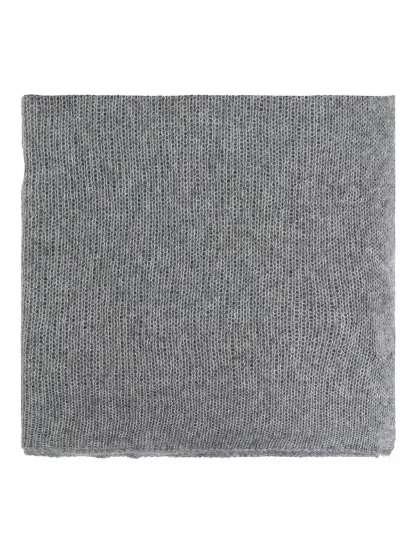 LISA YANG Ribbed Scarf - Grey