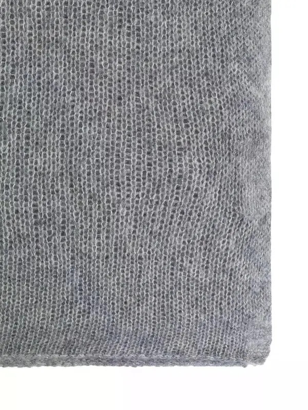 LISA YANG Ribbed Scarf - Grey