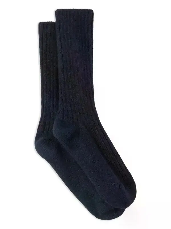 Etro Ribbed Mid-calf Socks - Blue