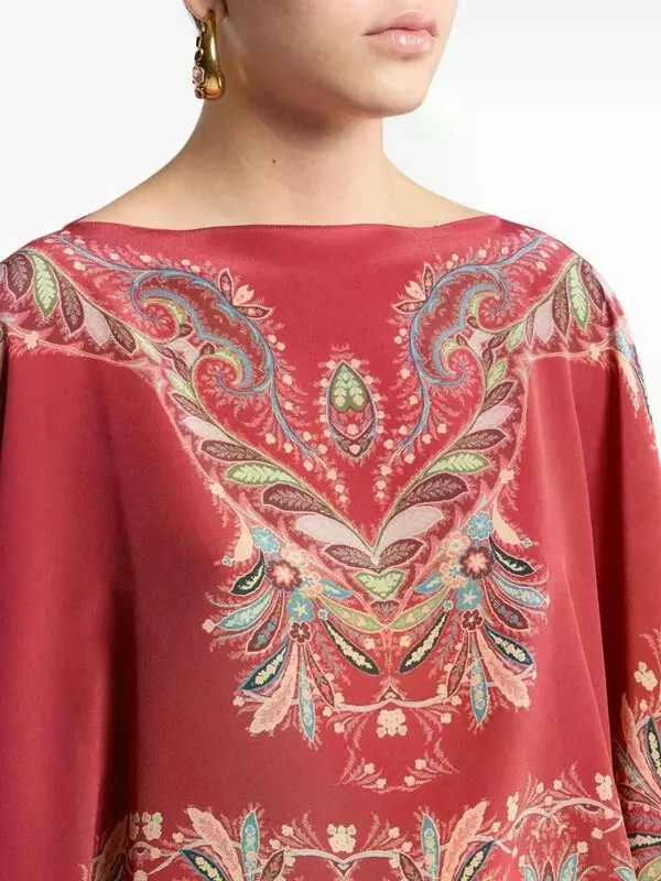 Etro Paisley-print Asymmetric Blouse