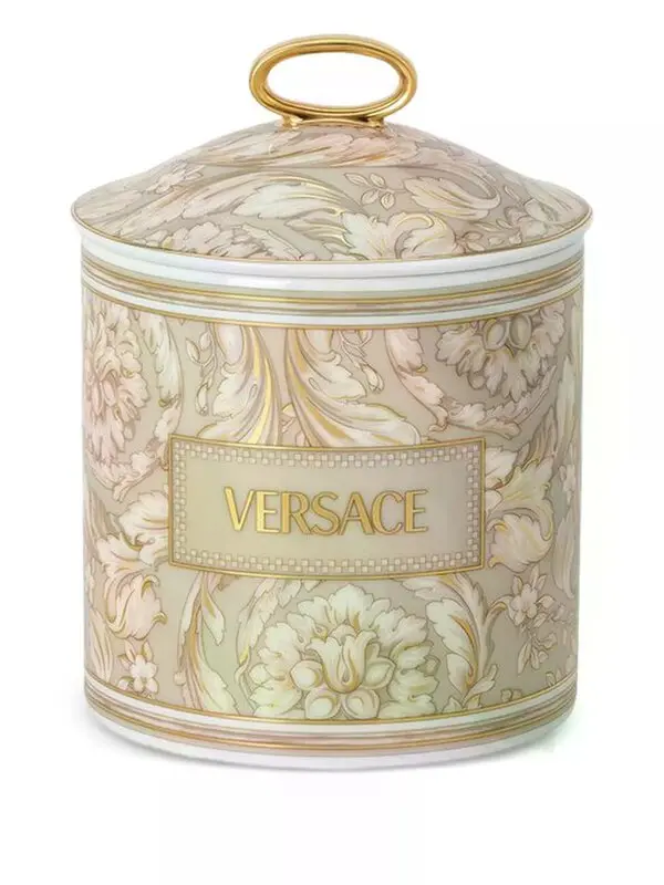 Versace Large Barocco Candle - Neutrals