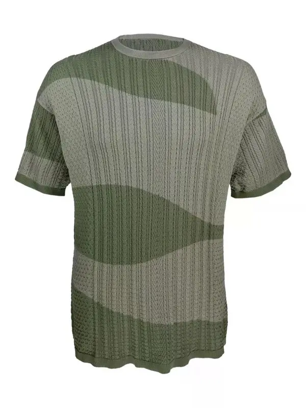 MOSTLY HEARD RARELY SEEN Cable-knit Wave T-shirt