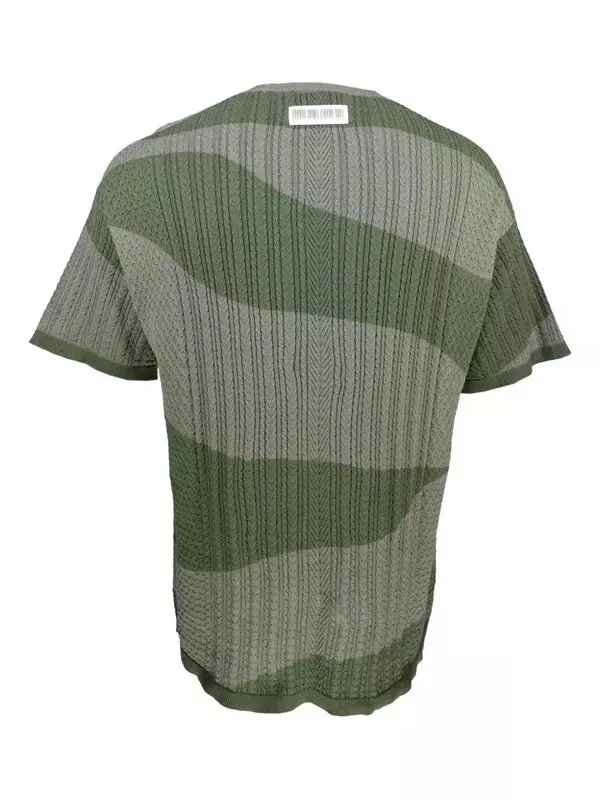 MOSTLY HEARD RARELY SEEN Cable-knit Wave T-shirt