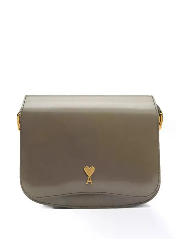 AMI Paris Paris Glazed Leather Bag