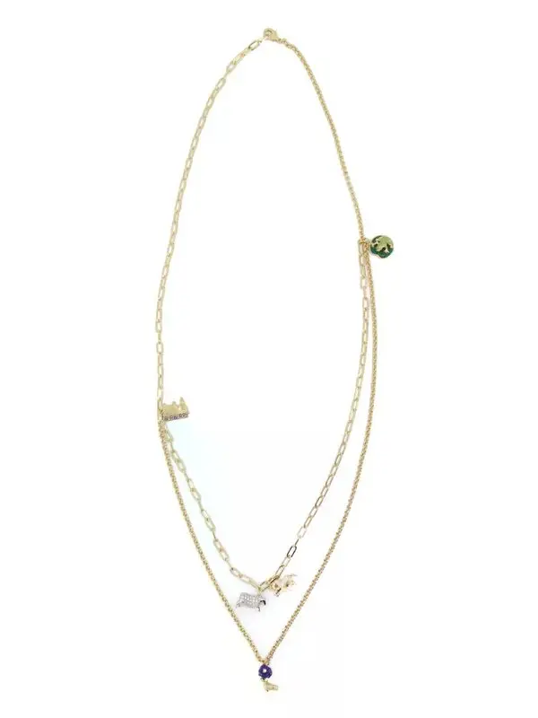 Burberry Double-chain Necklace - Yellow