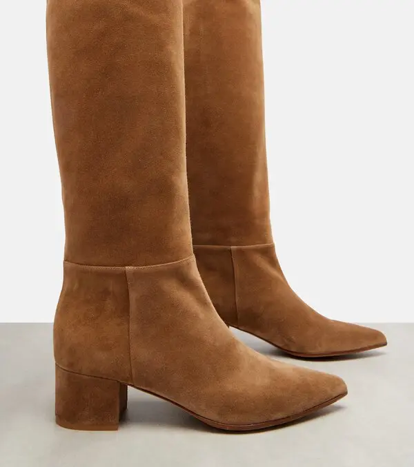 GIANVITO ROSSI 45 Suede Over-the-knee Boots - Brown