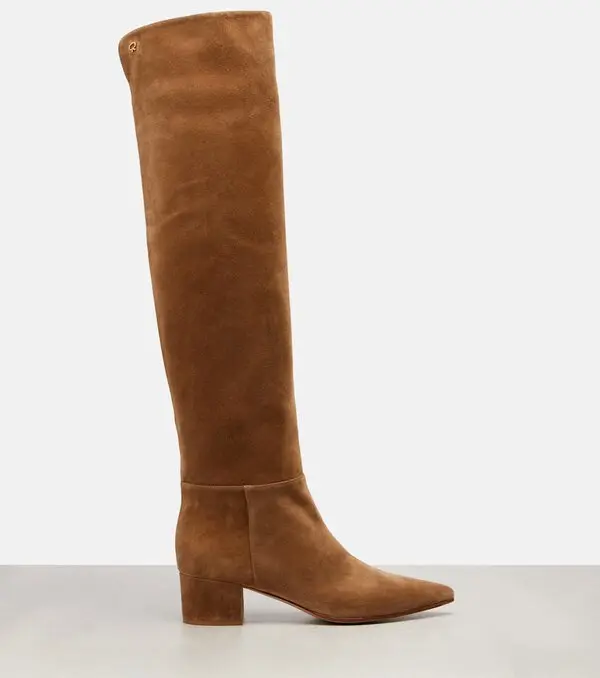 GIANVITO ROSSI 45 Suede Over-the-knee Boots - Brown