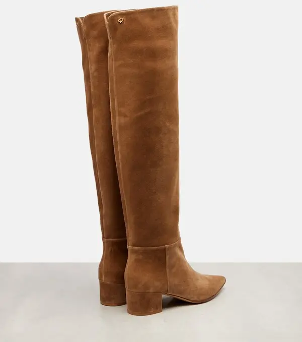 GIANVITO ROSSI 45 Suede Over-the-knee Boots - Brown