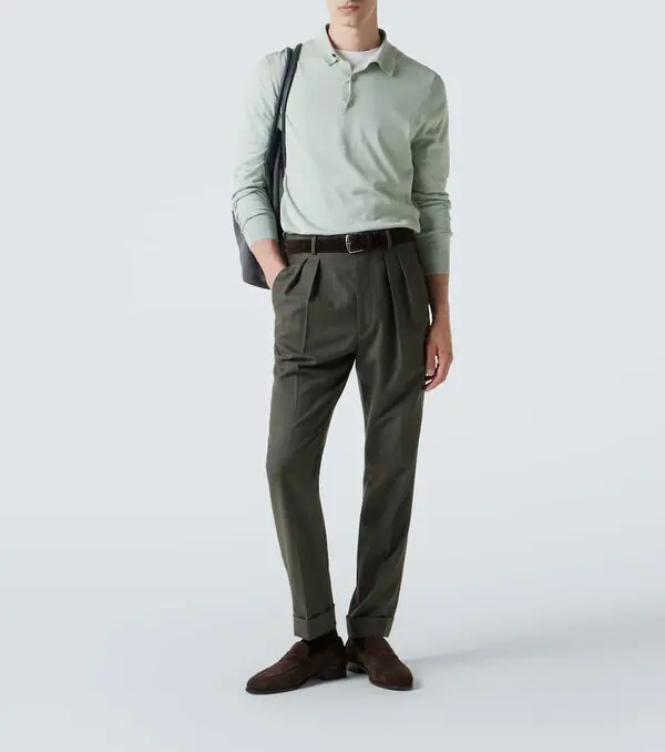 Loro Piana Cotton Polo Shirt - Green
