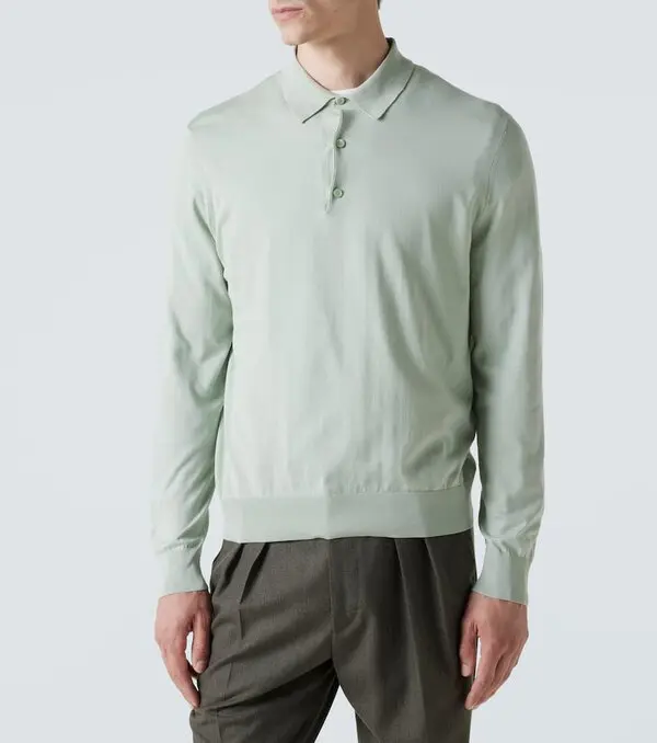 Loro Piana Cotton Polo Shirt - Green