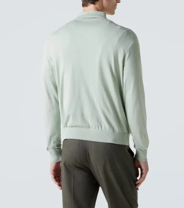 Loro Piana Cotton Polo Shirt - Green