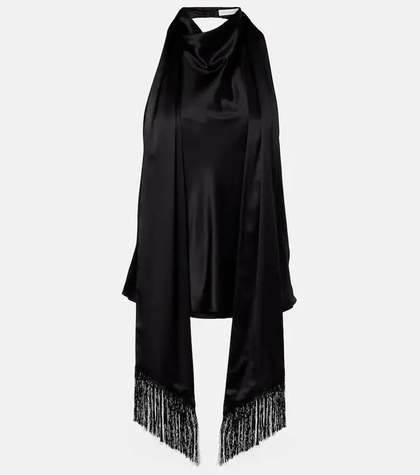 Nina Ricci Scarf-detail Top - Black
