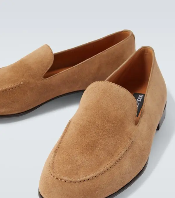Dolce & Gabbana Suede Loafers - Brown