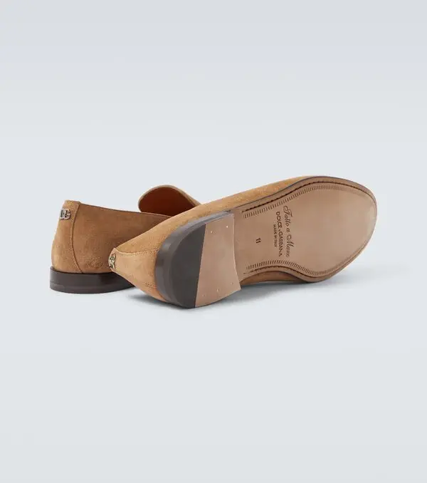 Dolce & Gabbana Suede Loafers - Brown