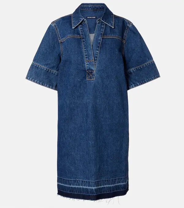 Veronica Beard Denim Shirt Dress - Blue