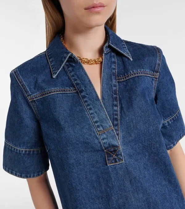 Veronica Beard Denim Shirt Dress