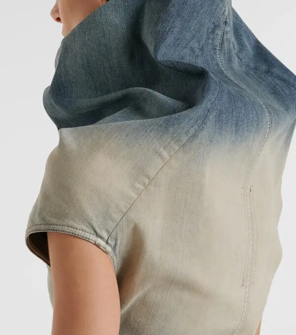 Rick Owens Draped Denim Top
