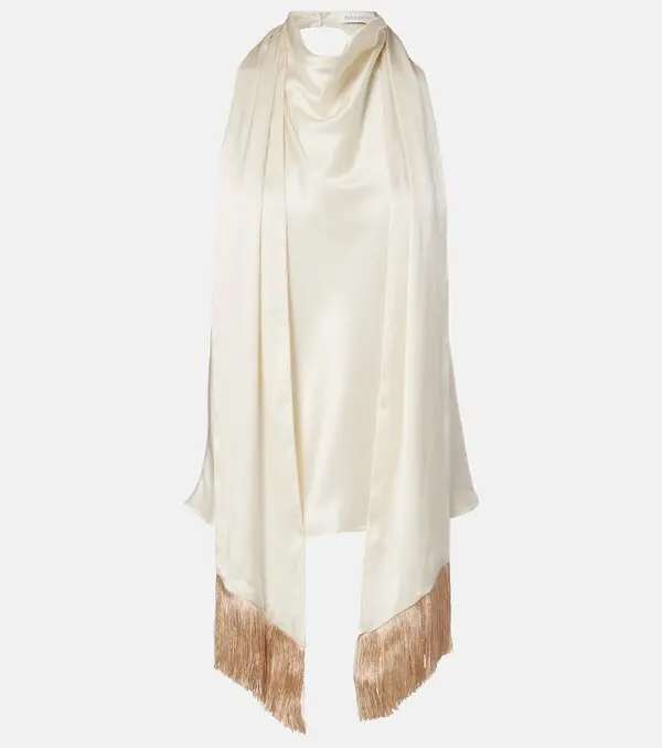 Nina Ricci Scarf-detail Top - Beige