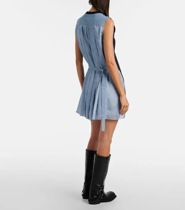 Sacai Cotton Jersey Minidress