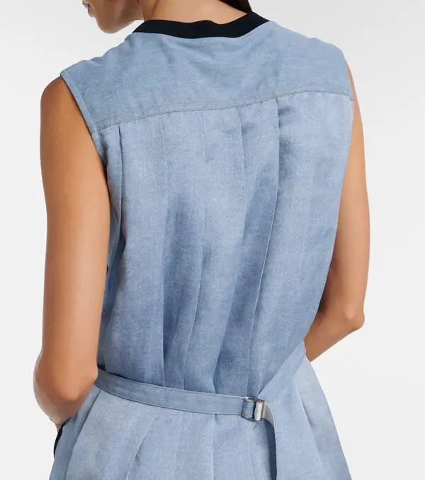 Sacai Cotton Jersey Minidress
