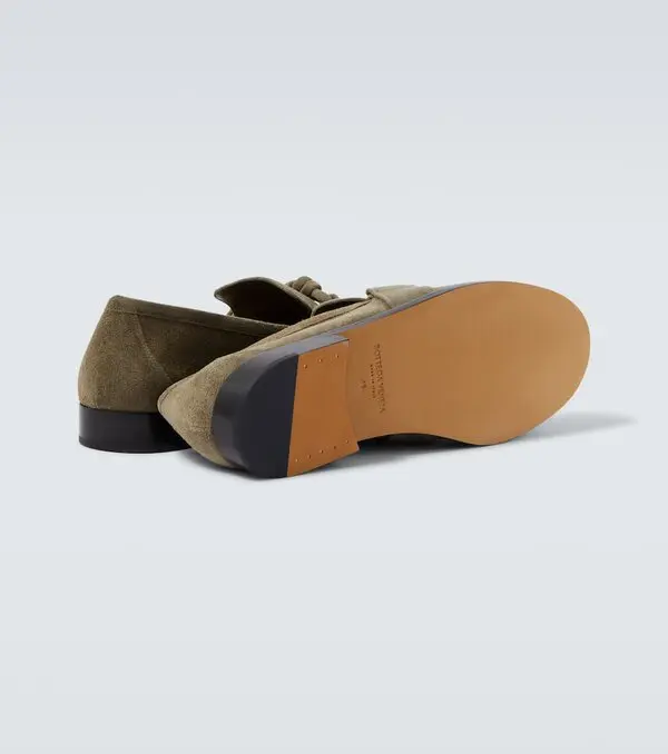 Bottega Veneta Astaire Knot Suede Loafers