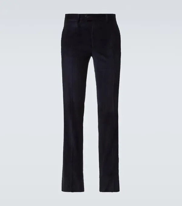 Rubinacci Cotton Corduroy Straight Pants