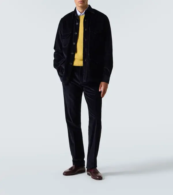 Rubinacci Cotton Corduroy Straight Pants