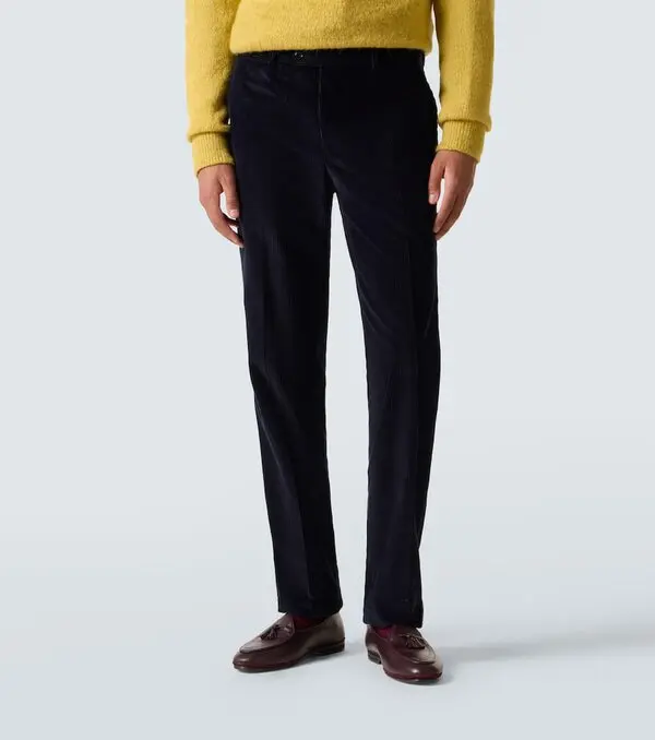 Rubinacci Cotton Corduroy Straight Pants