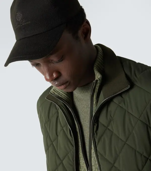 Loro Piana Logo Embroidered Baseball Cap - Green