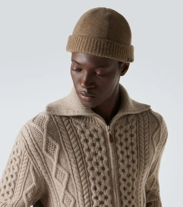 Loro Piana Cashmere Beanie - Beige