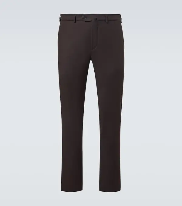 Loro Piana Carlo Cotton-blend Chinos - Brown